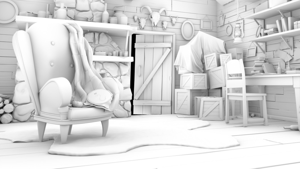 Pixar's RenderMan | News | RenderMan "Rustic Cabin" Art Challenge